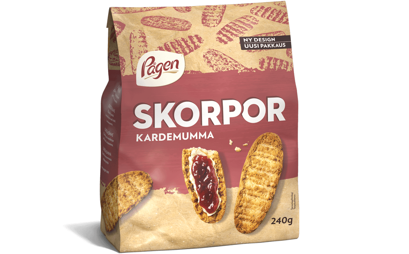 Kardemummaskorpor - klassiska, krispiga veteskorpor | Pågen