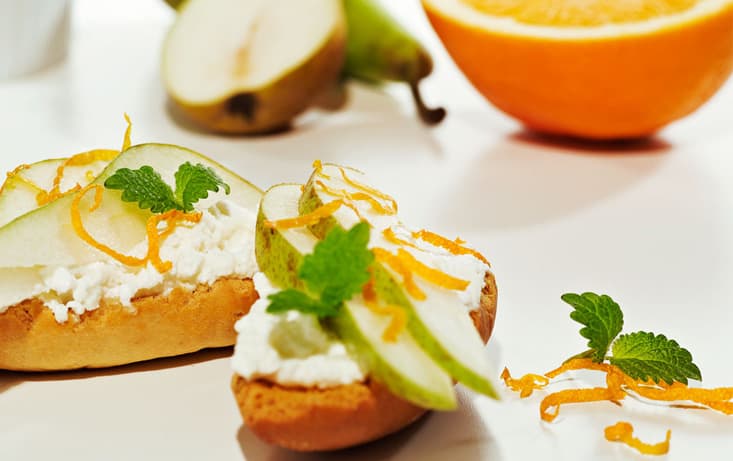 Skorpa med chèvre, getost & päron - Recept | Pågen